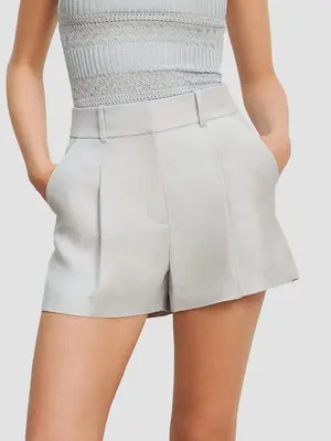 Veronica Beard Craig Pleated-front Shorts