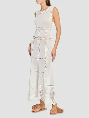 Erdem Cotton Crochet Maxi Dress