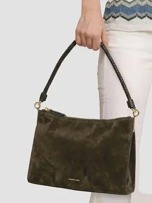 Veronica Beard Vida Small Suede Bag