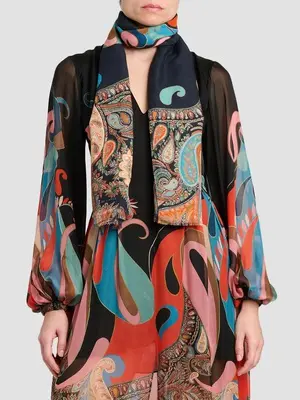 Etro Boheme Paisley Printed Scarf