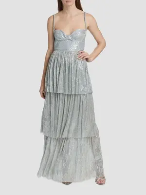 SABINA MUSAYEV Altair Sequined Tiered Dress