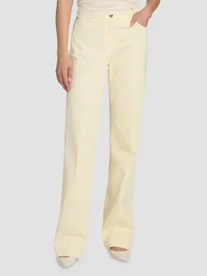 Etro Stretch Cotton Bootcut Pants