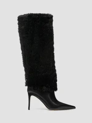 Michael Kors Dawn 90mm Faux-fur Knee-high Boots