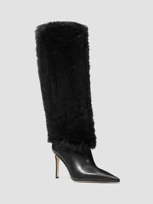 Michael Kors Dawn 90mm Faux-fur Knee-high Boots