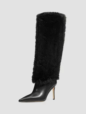 Michael Kors Dawn 90mm Faux-fur Knee-high Boots
