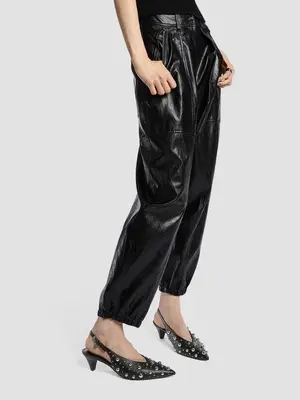 Michael Kors Tonya 50mm Imitation-pearl Kitten Slingback Pumps - Black
