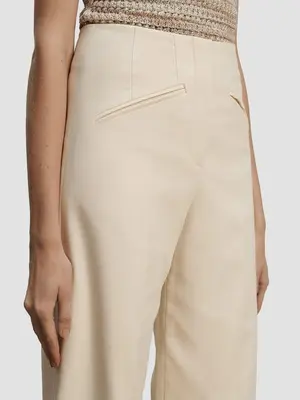 Veronica Beard Cassidee Cotton-blend Wide-leg Pants