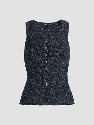 Veronica Beard Indie Smocked Printed Top