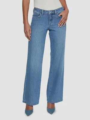 L'Agence Joanne Raw Denim Low-rise Jeans