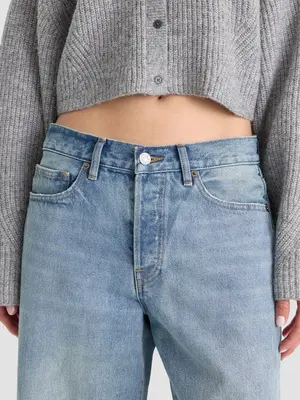 Good American Vintage Low Slung Baggy Jeans - Terra