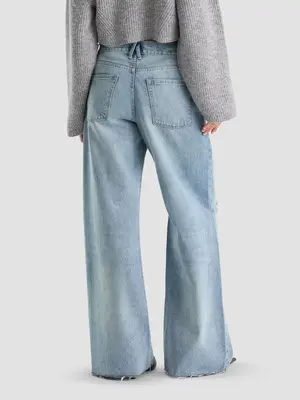 Good American Vintage Low Slung Baggy Jeans - Terra