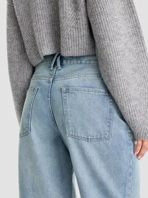Good American Vintage Low Slung Baggy Jeans - Terra