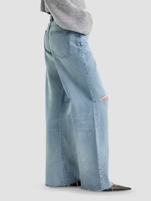 Good American Vintage Low Slung Baggy Jeans - Terra
