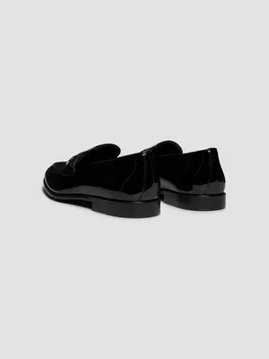 FERRAGAMO Desio Patent Leather Loafers