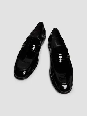 FERRAGAMO Desio Patent Leather Loafers