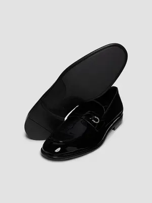 FERRAGAMO Desio Patent Leather Loafers