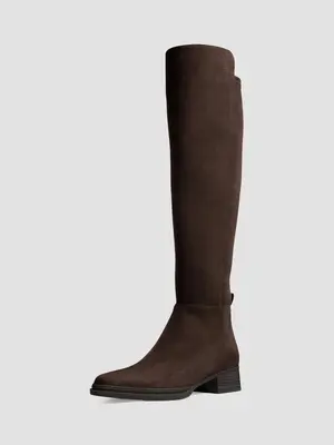 Michael Kors Lex 40mm Suede Knee-high Boots