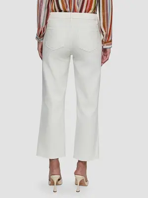 L'Agence Wanda High-rise Crop Jeans - Light Ecru