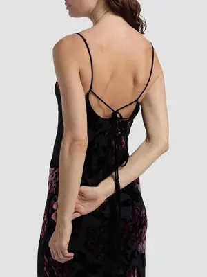 SABINA MUSAYEV Alenoy Floral Velvet Gown