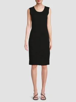 Misook Mylana Sleeveless Knit Sheath Knee-length Dress