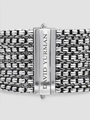 David Yurman Box Chain Eight Row Bracelet In Sterling 28mm