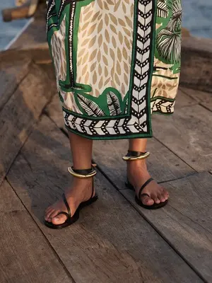 AMANU 17 The Kalahari Leather Ankle-wrap Sandals