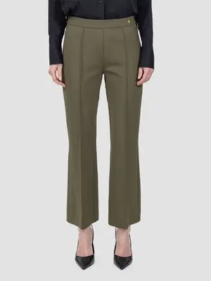 CALLAS MILANO Lola Cropped Flare Pants - Olive