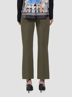 CALLAS MILANO Lola Cropped Flare Pants - Olive