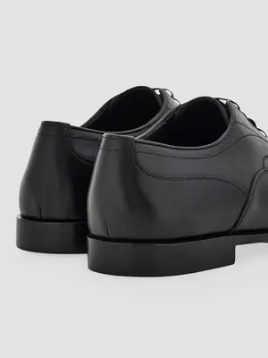 FERRAGAMO Trinity Leather Oxfords - Nero
