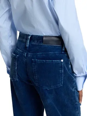 7 For All Mankind Tess Courduroy Straight-leg Trousers