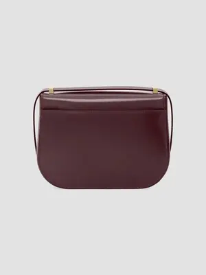 FERRAGAMO Double Gancini Flap Leather Crossbody Bag