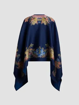 Etro Paisley Wool-blend Jacquard Cape