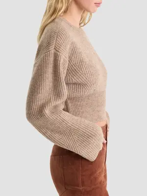 Good American The Chunky Knit Sweater - Dusk