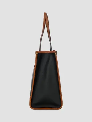 Bric'S Firenze Leather-trim Tote Bag - Black
