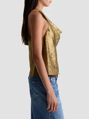 Ag Kacey Drapeneck Sleeveless Top