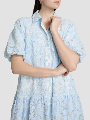 Simkhai Crissy Cotton Lace Minidress