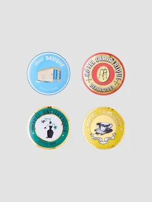 Jonathan Adler Hotel De Reve 4-piece Coaster Set - Multi