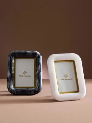 Jonathan Adler Como Picture Frame - White