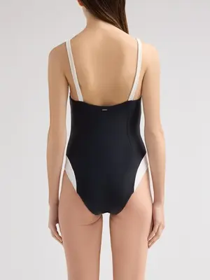 Simkhai Char Colorblocked One-piece Swimsuit