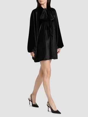 Azeeza Emlyn Velvet Minidress
