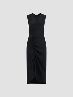 CALLAS MILANO Agnes Wrap Dress Black