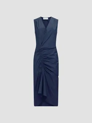 CALLAS MILANO Agnes Wrap Dress Navy