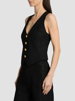 L'Agence Kino Bonded Lace Vest