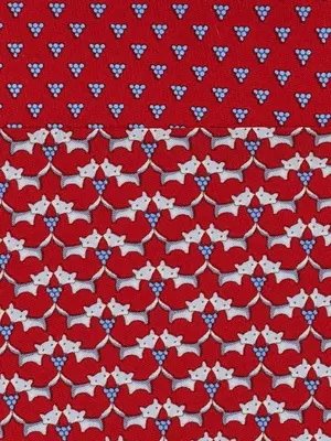 FERRAGAMO Fox Print Silk Tie - Rosso