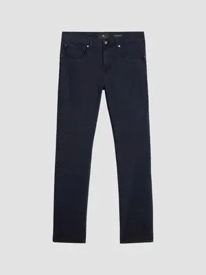 7 For All Mankind The Straight Stretch Mid-rise Straight-leg Jeans - Deep Navy
