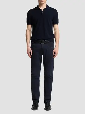 7 For All Mankind The Straight Stretch Mid-rise Straight-leg Jeans