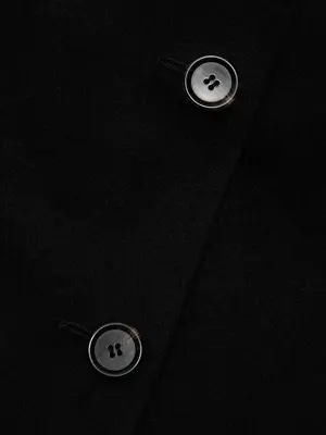 MERCER COLLECTIVE Belted Wool-blend Coat - Black