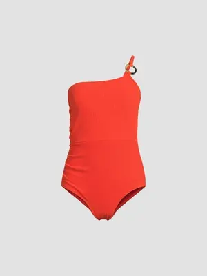 CHANGE OF SCENERY Kara Textured One-piece Swimsuit - Flame Texture