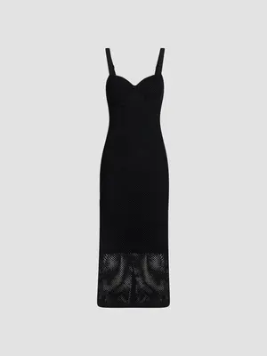 L'Agence Michelle Pointelle-knit Body-con Dress
