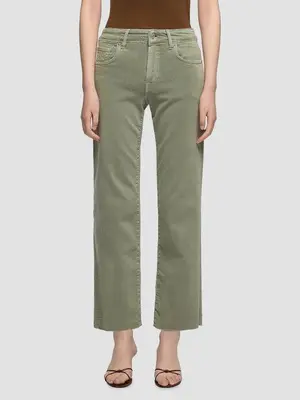 7 For All Mankind Calie Straight-leg Crop Jeans